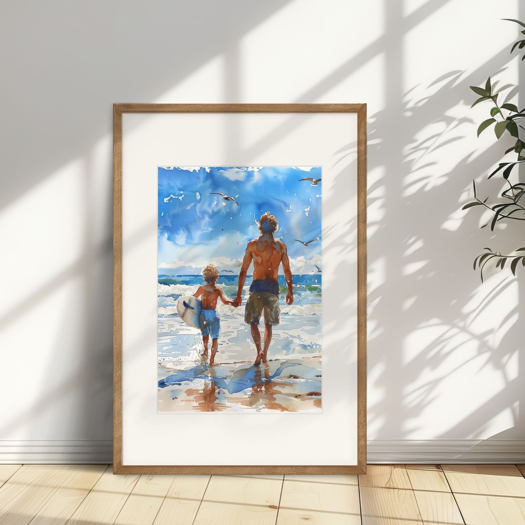 Father's Day Watercolor Clipart Gift for Dad Printable Father's Day ...