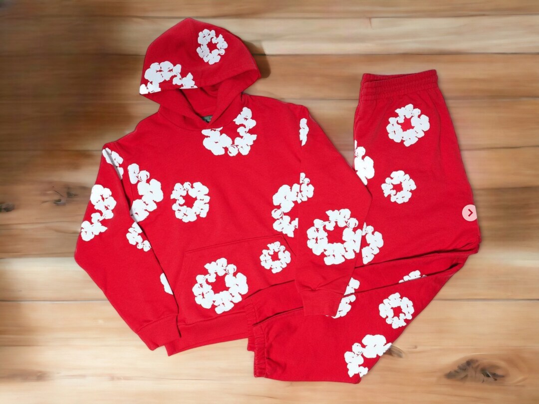 Denim Tears Tracksuit Set Red Two Piece Comfy Tracksuit - Etsy Canada