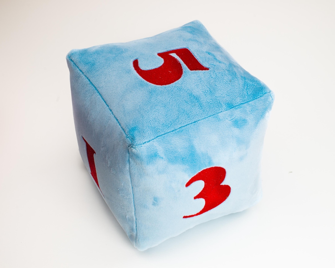 Plush RPG D6 - Jumbo D6 Dice Plush - Giant Plush Dice - Dice Pillow ...