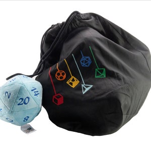 Jumbo D20 Dice Plush - Giant Plush Dice - Dice Pillow - Role Playing ...