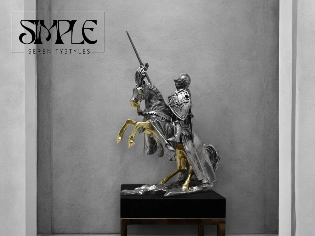 Nordic Knight Figurine | Decorative Armor Sculpture | Stylish Home ...