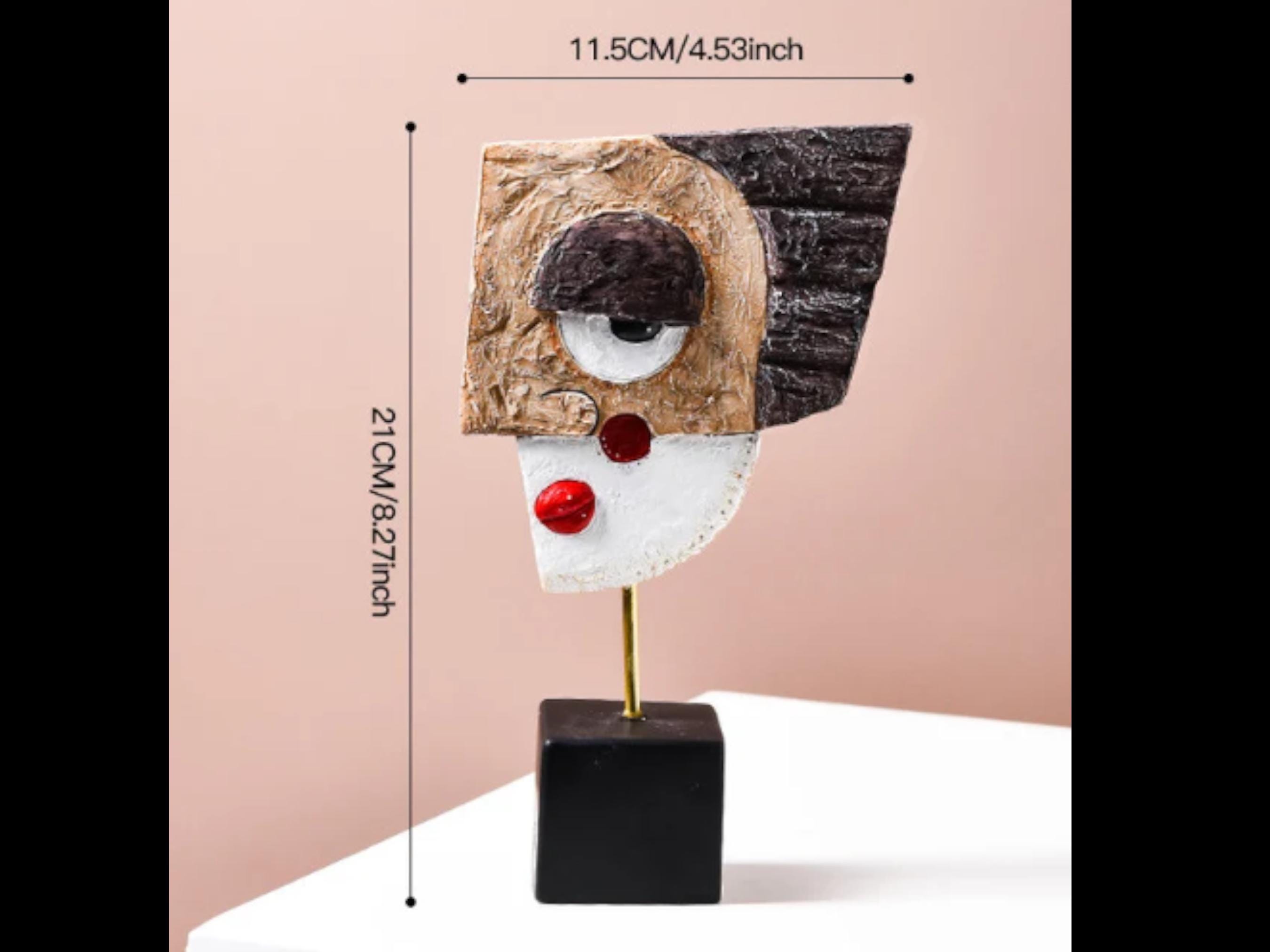 Resin Face Art Figurines | Decorative Tabletop Figurines | Stylish ...