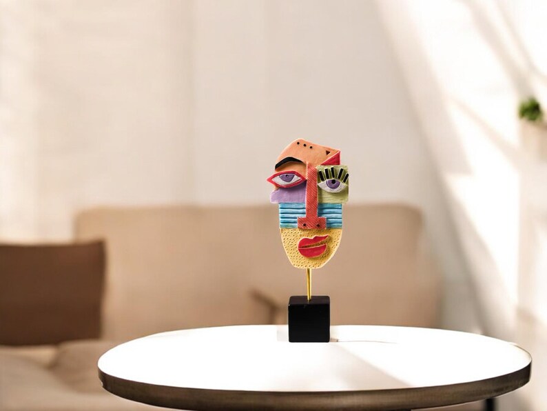Resin Face Art Figurines | Decorative Tabletop Figurines | Stylish ...