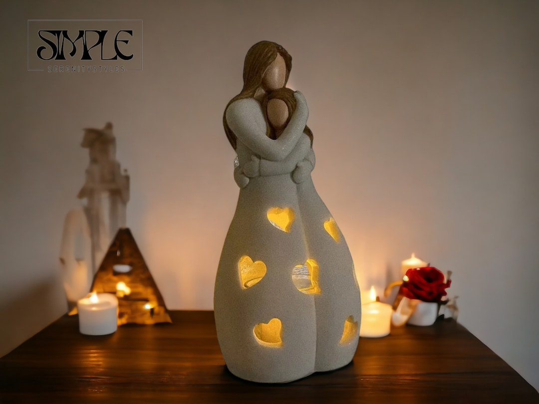 Table Top Figurine Mini Statue Holder Home Sculpture Ornament ...