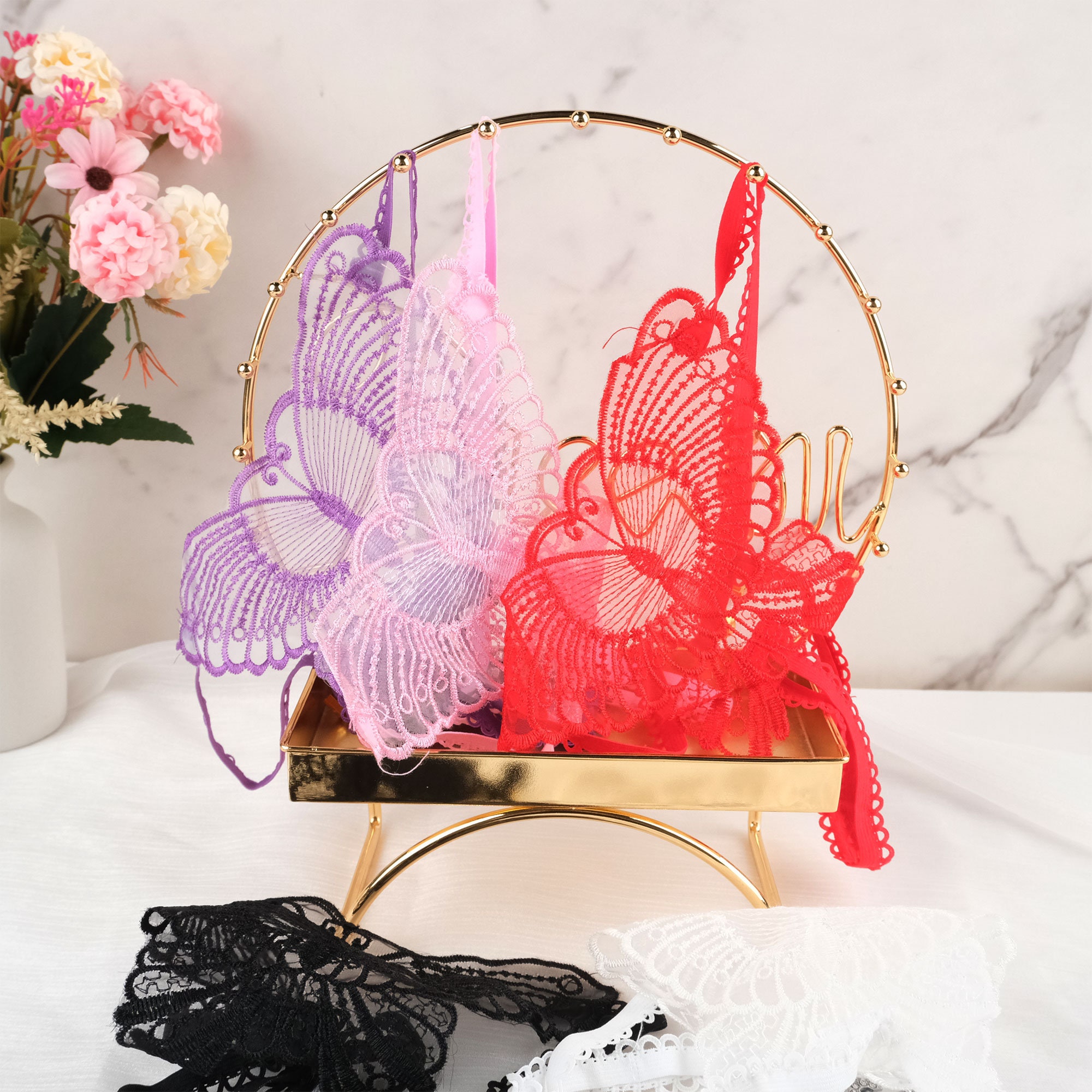 Personalized Lace Thong,custom Letters Name Thong Butterfly Women ...