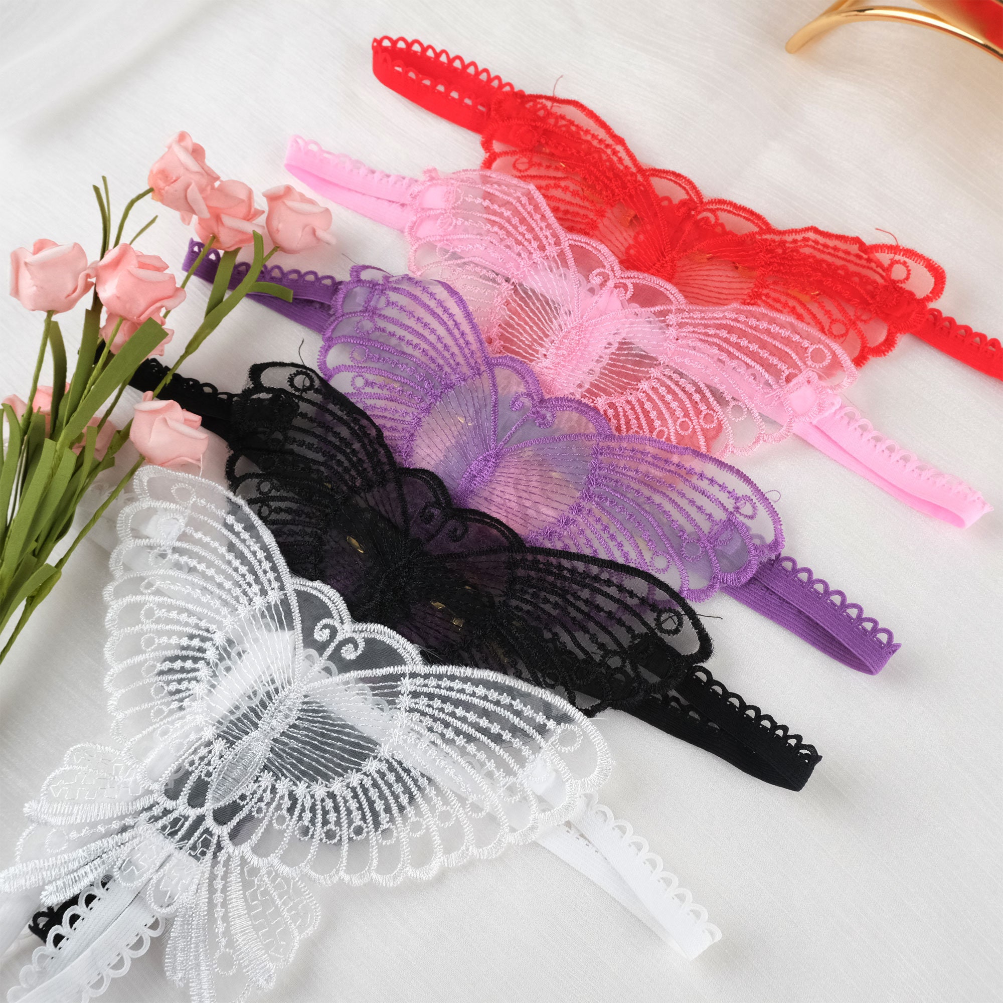 Personalized Lace Thong,custom Letters Name Thong Butterfly Women ...