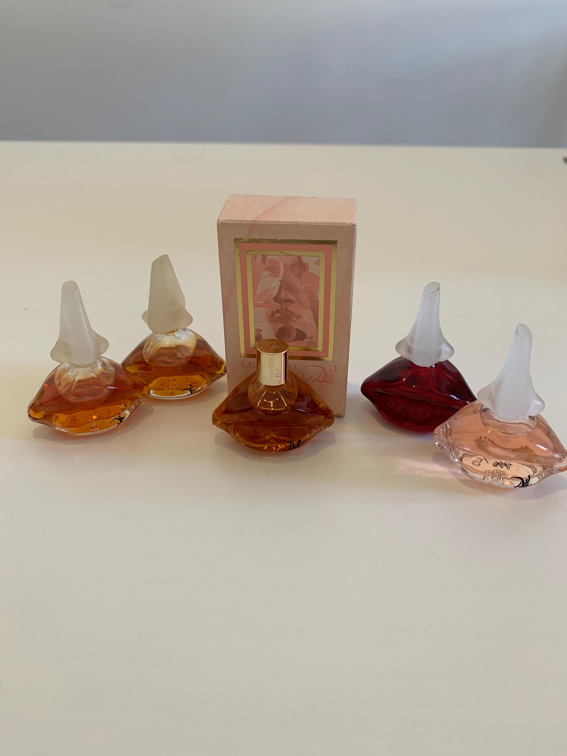 Set of FIVE Salvador Dali Miniature Perfumes Bottles! - Etsy