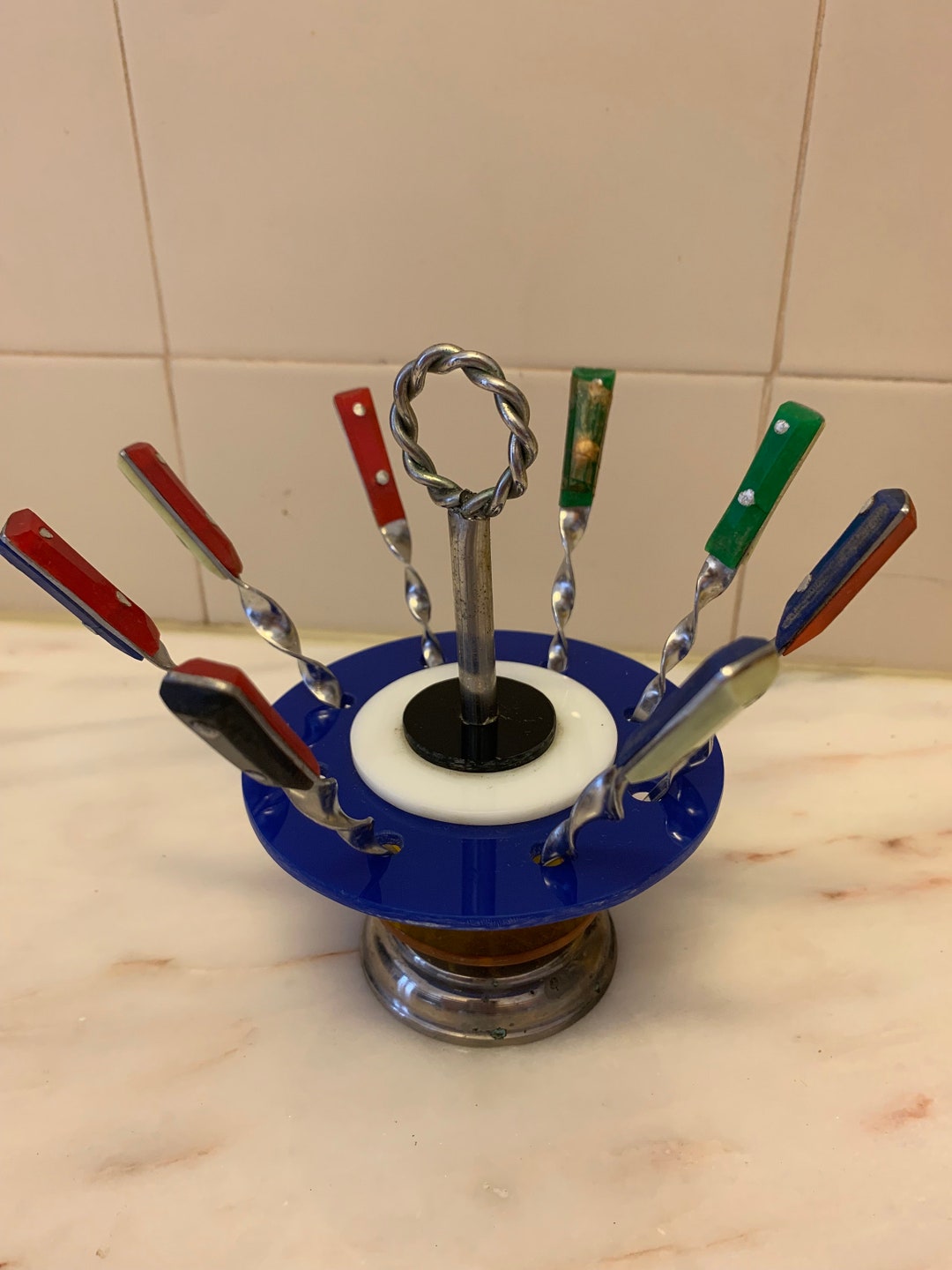 Art Deco Cocktail or Escargot Stick Set!! - Etsy