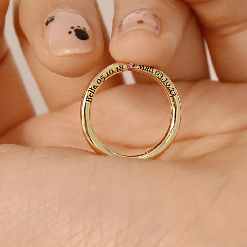 Delicate Stack Ring - Etsy