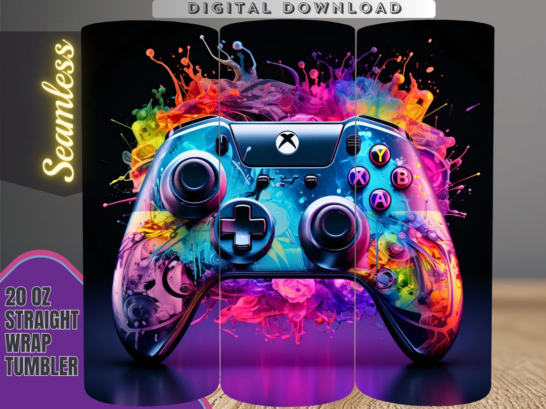 3D Video Game Controller Skinny Tumbler Sublimation Design, Gift for ...