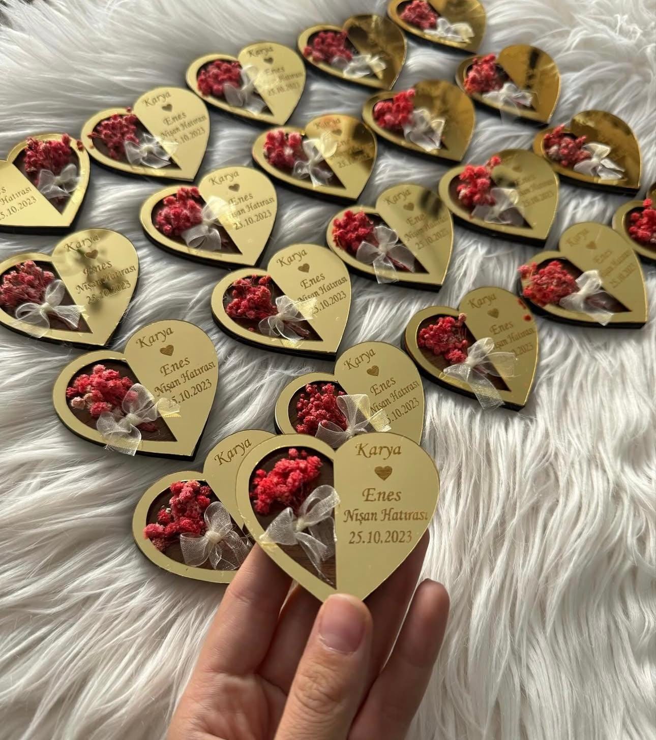 Heart Magnet Gift,wedding Favor Magnet, Personalized Wedding Magnet ...