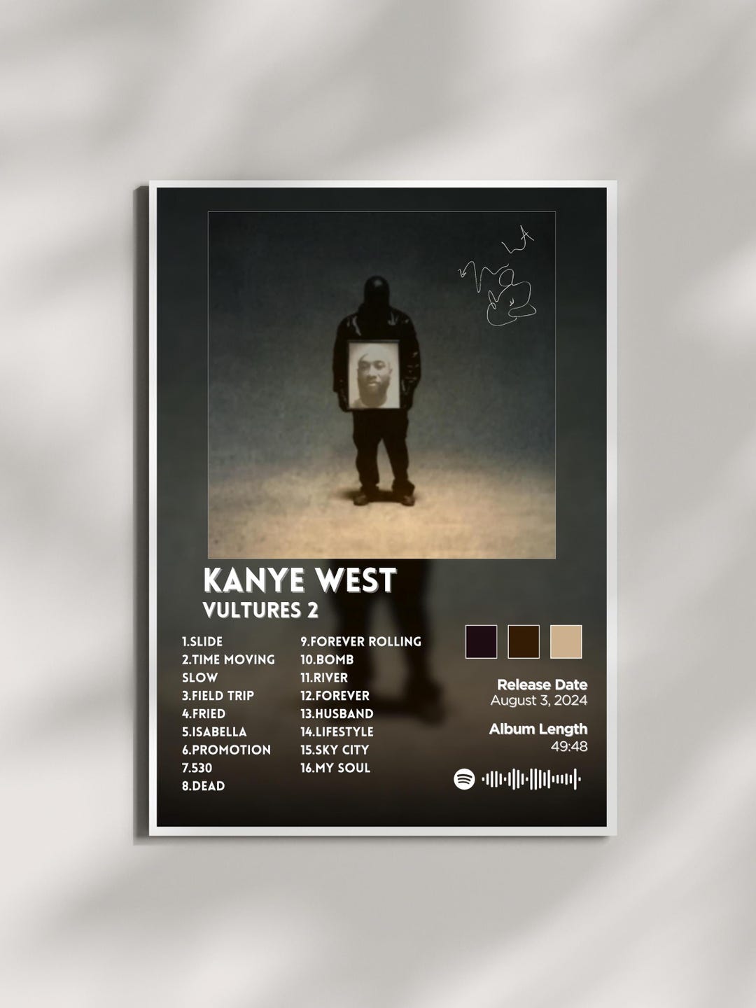 Kanye West Bundle Set of 3 Art Covers, Music Albums, Posters, Best ...