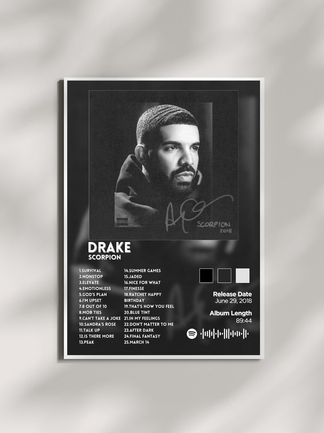 Drake Bundle Set of 3 Music Album Covers, Digital Posters, Drake Best ...