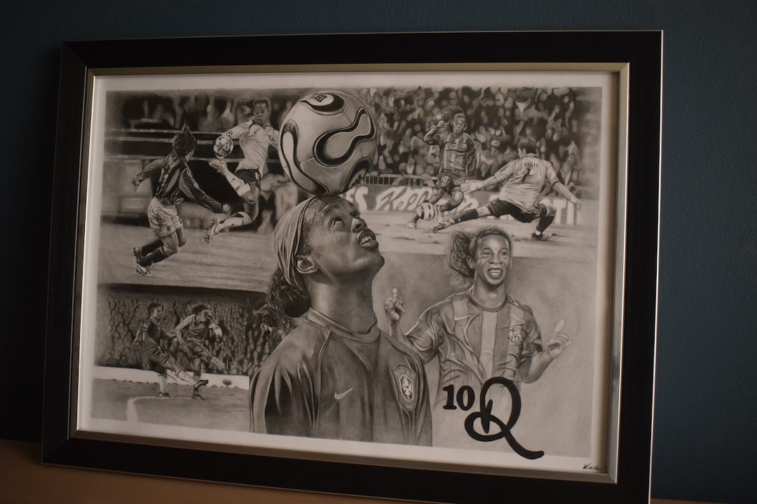 Original Drawing | Ronaldinho | Football | Football Legends | R10 ...