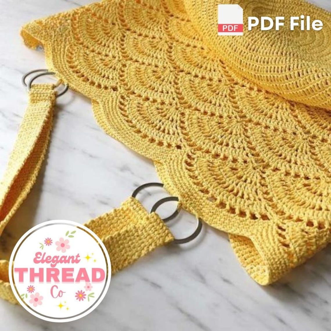 Crochet Beach Bag Pattern | Lacy Diamond Tote (PDF Pattern) - Etsy