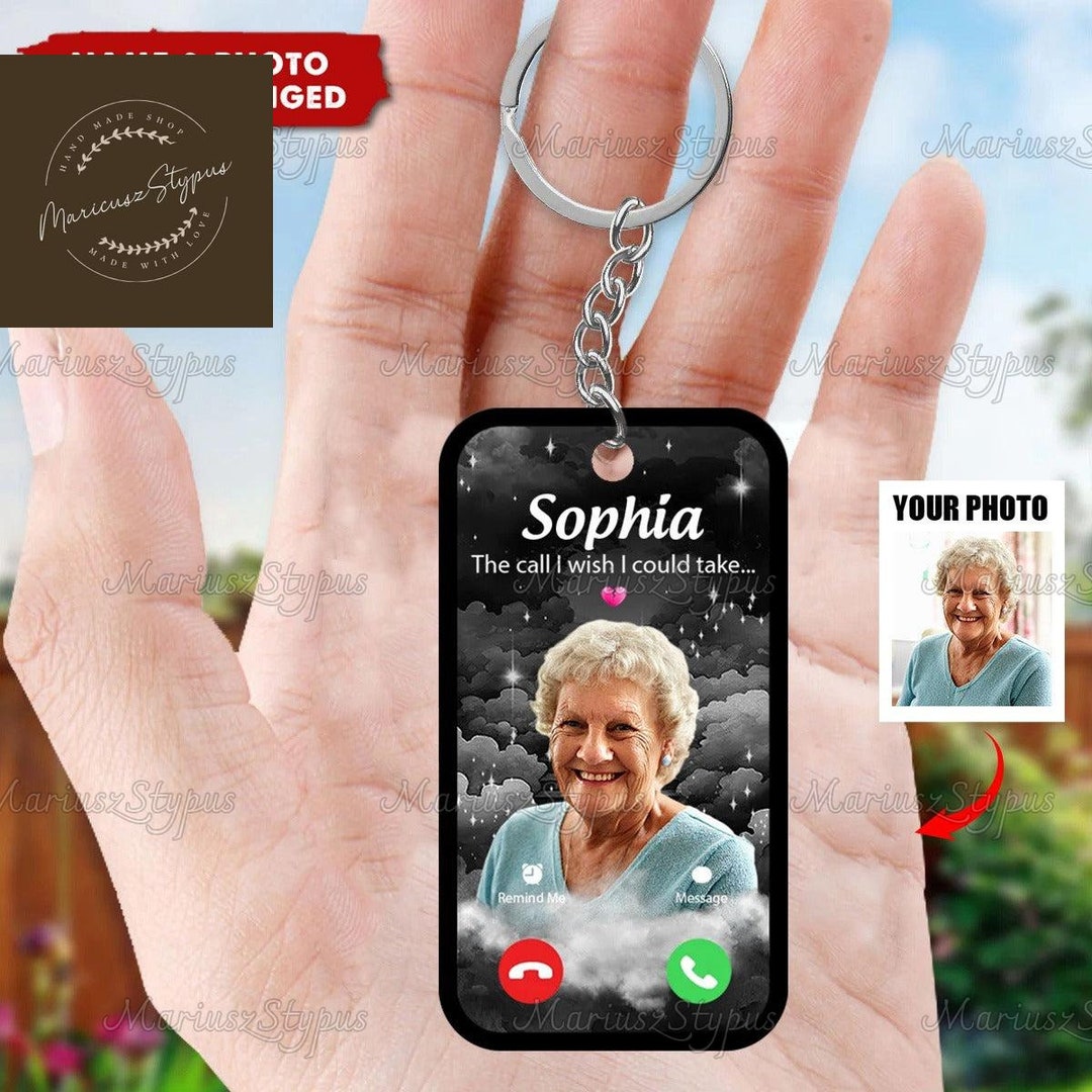 Memorial Acrylic Keychain, Custom Photo Drive Safe Keychain, the Call I ...