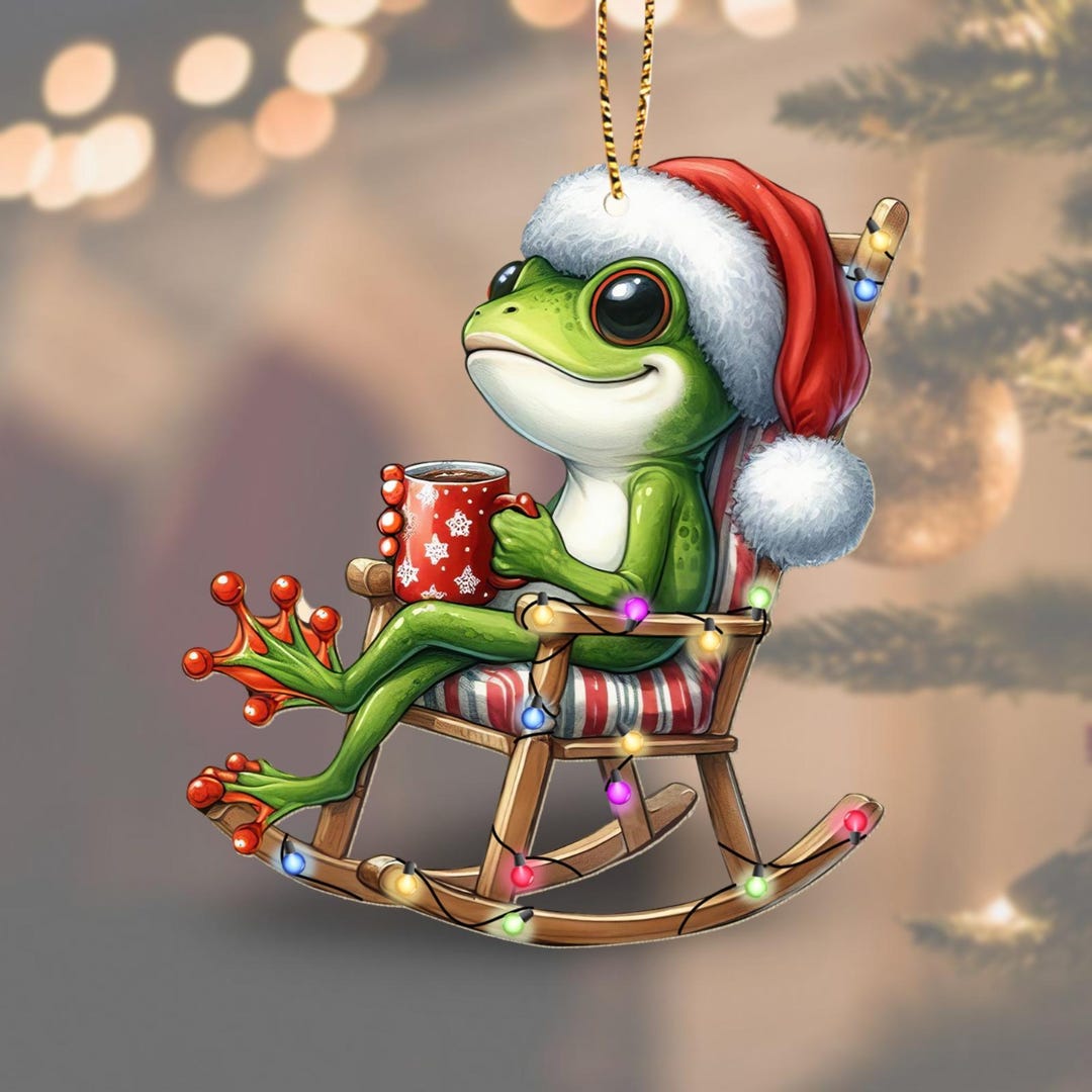 Frogs Christmas Tree Ornament, Frog Ornament, Christmas Tree Decor ...