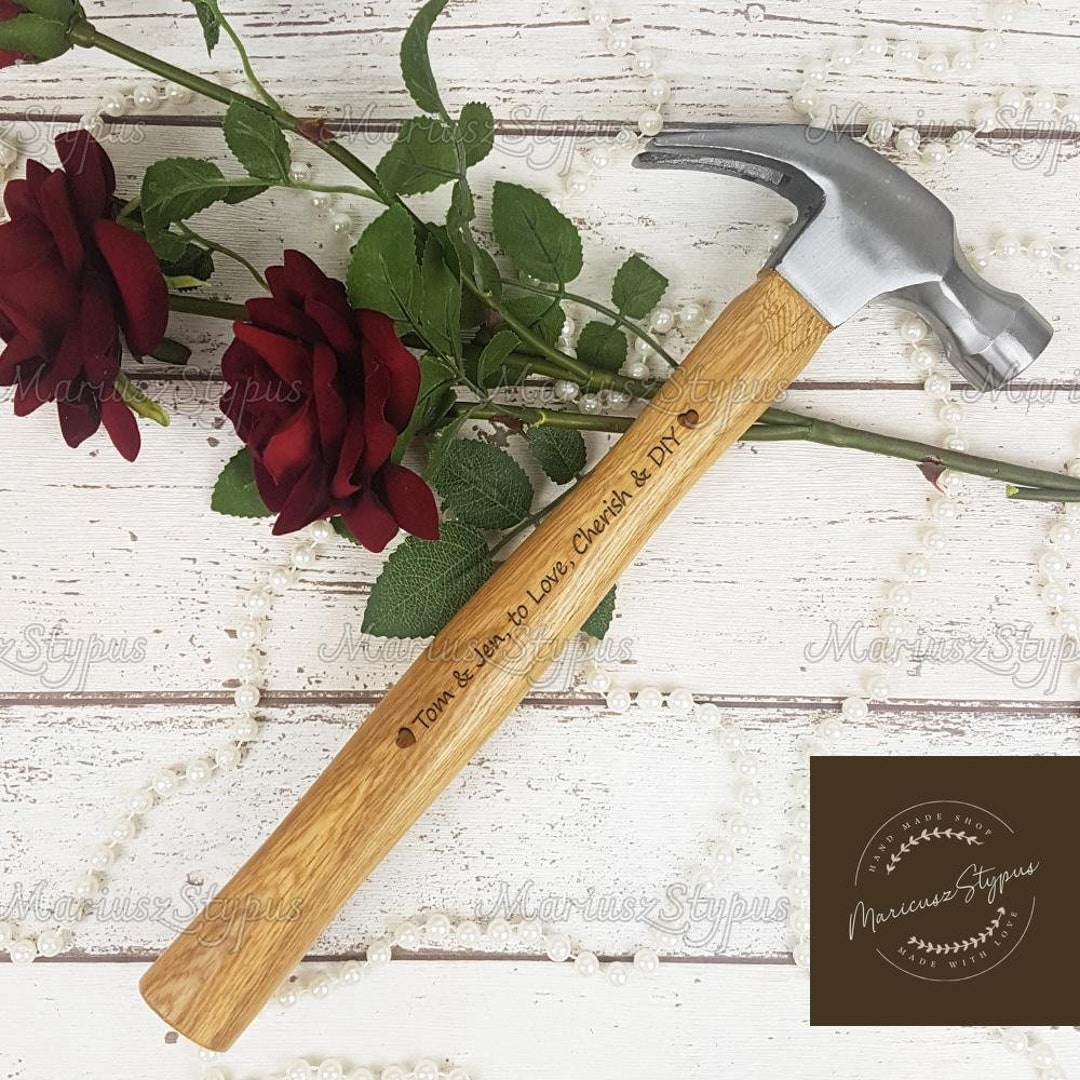 Buy Personalized Wooden Hammer, Custom Hammer Gift, Wood Anniversary ...