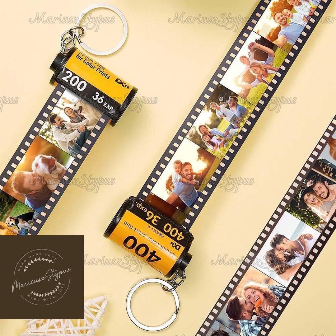 Custom Camera Roll Keychain, Cusom Photo Gifts, Camera Film Roll ...