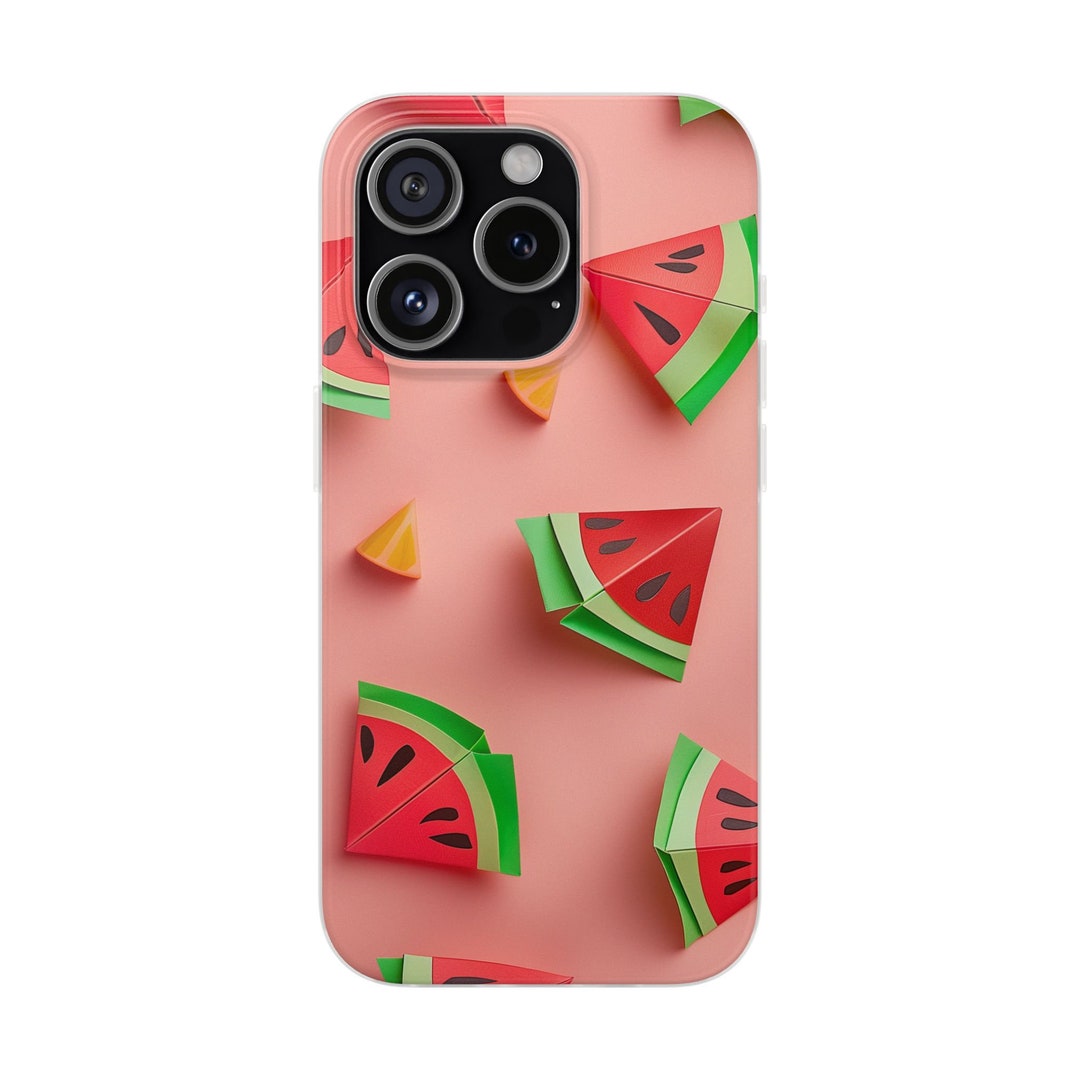 Summer Design Origami Watermelon Phone Case for Iphone15, 14, 13, 12 ...