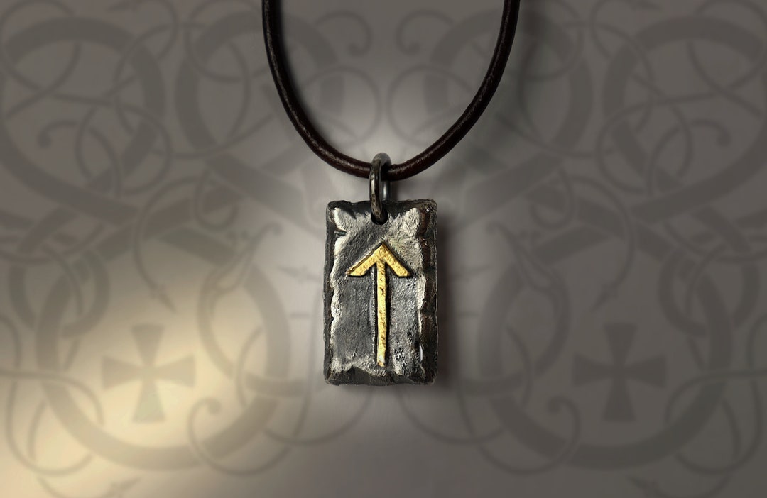 Tyr 'T' Rune Necklace - War & Justice Amulet | Courage and Sacrifice ...
