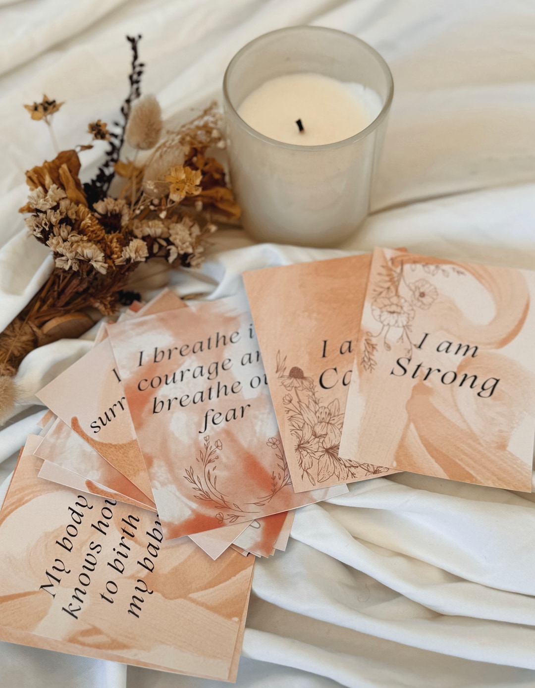 Printable Hypnobirthing Cards I 20 Cards I Positive Affirmations I ...