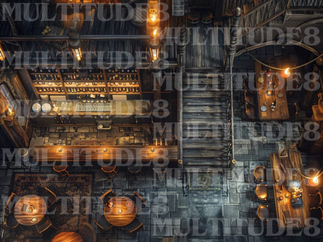 Inn Map,battle Map,dnd Battle Map,dungeons and Dragons, Tabletop ...