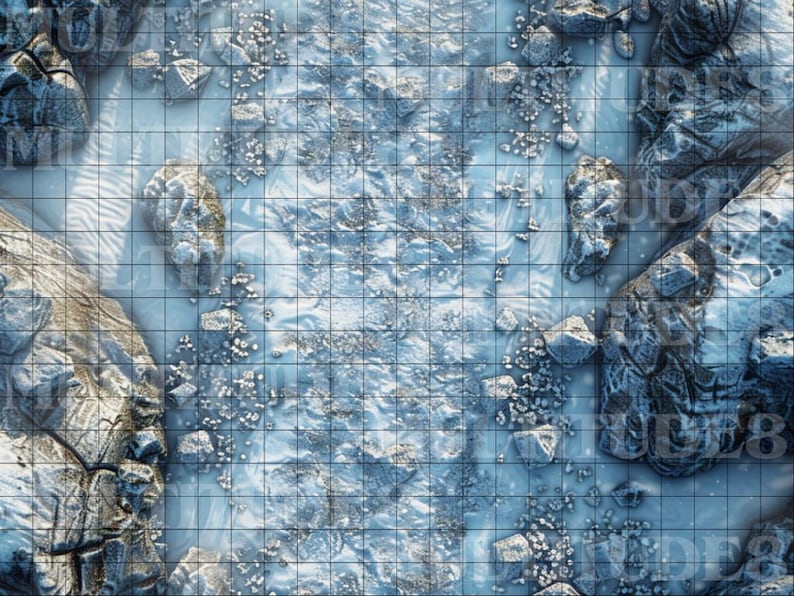 Mountain Snow Pack, Battle Map, Dnd, Dungeons and Dragons,tabletop ...