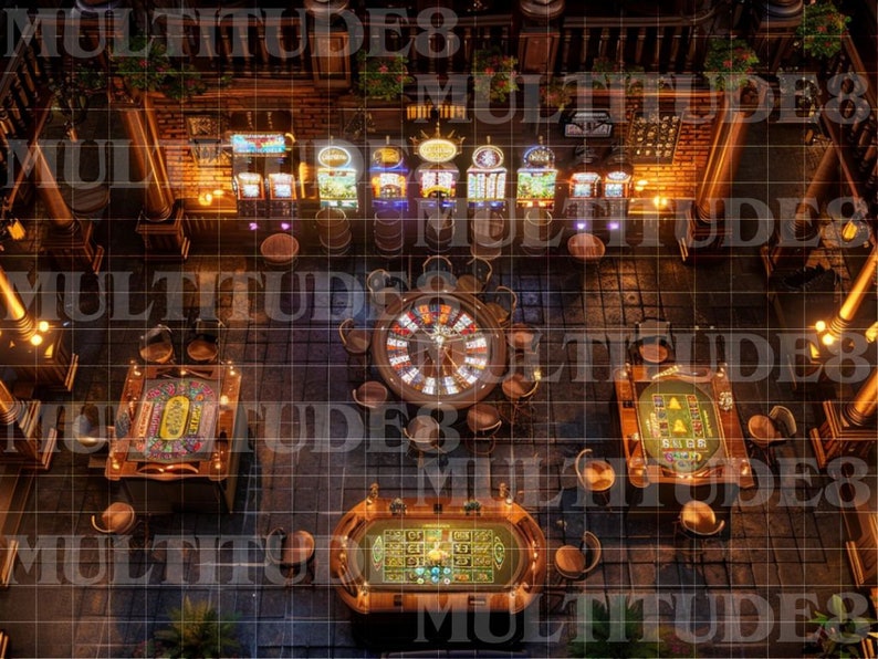 Casino, Battle Map, Dnd Battle Map, Dungeons and Dragons, Tabletop ...