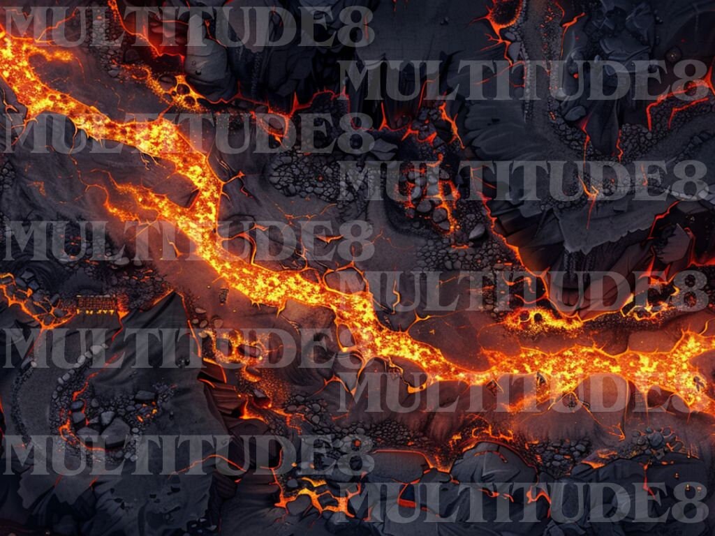 Lava Mountain, Battle Map, Dnd, Dungeons and Dragons,tabletop Simulator ...