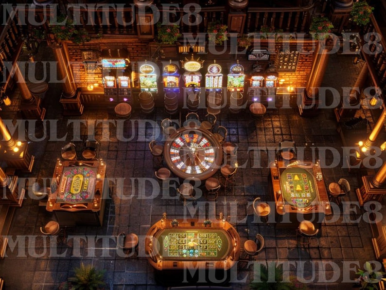 Casino, Battle Map, Dnd Battle Map, Dungeons and Dragons, Tabletop ...