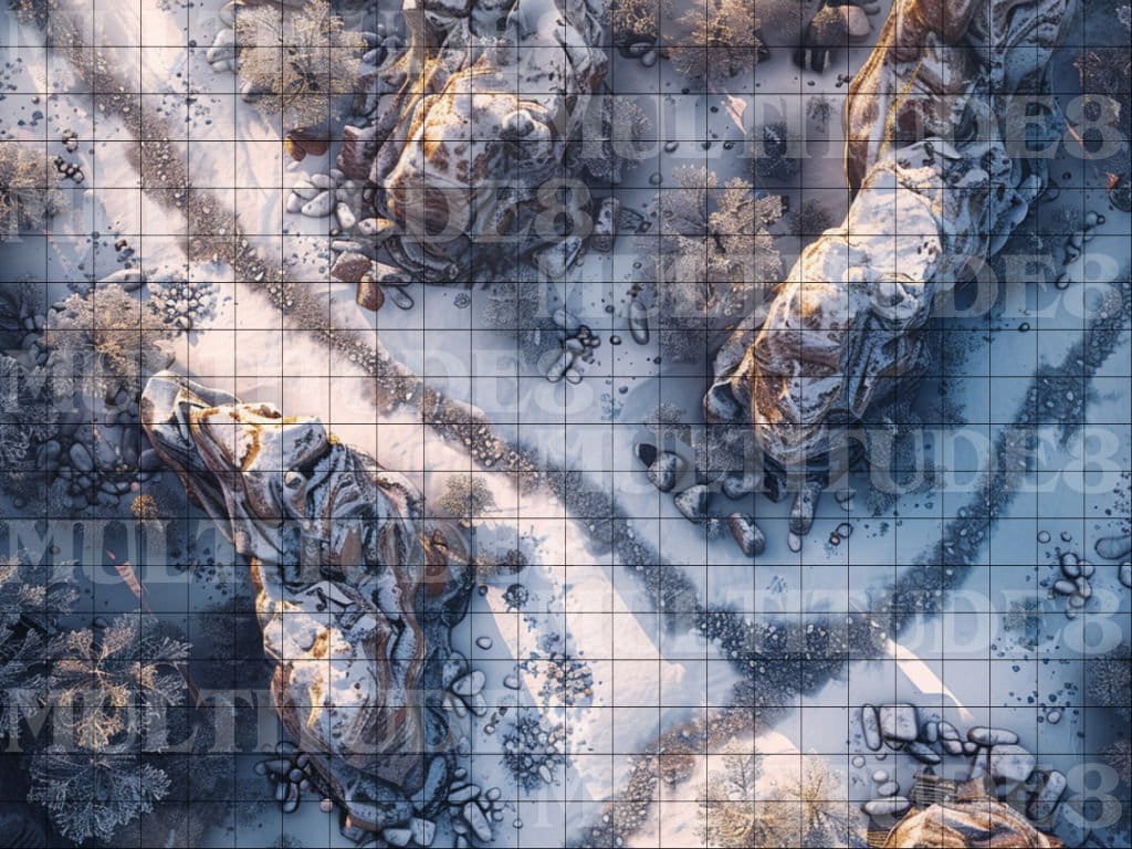 Mountain Snow Pack, Battle Map, Dnd, Dungeons and Dragons,tabletop ...