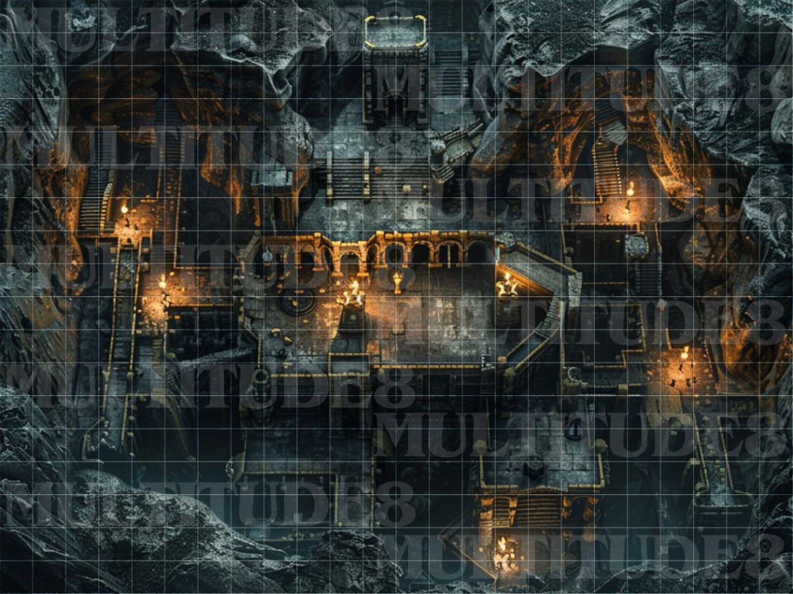 Dark Cave Map, Battle Map, Dnd Battle Map, Dungeons and Dragons ...