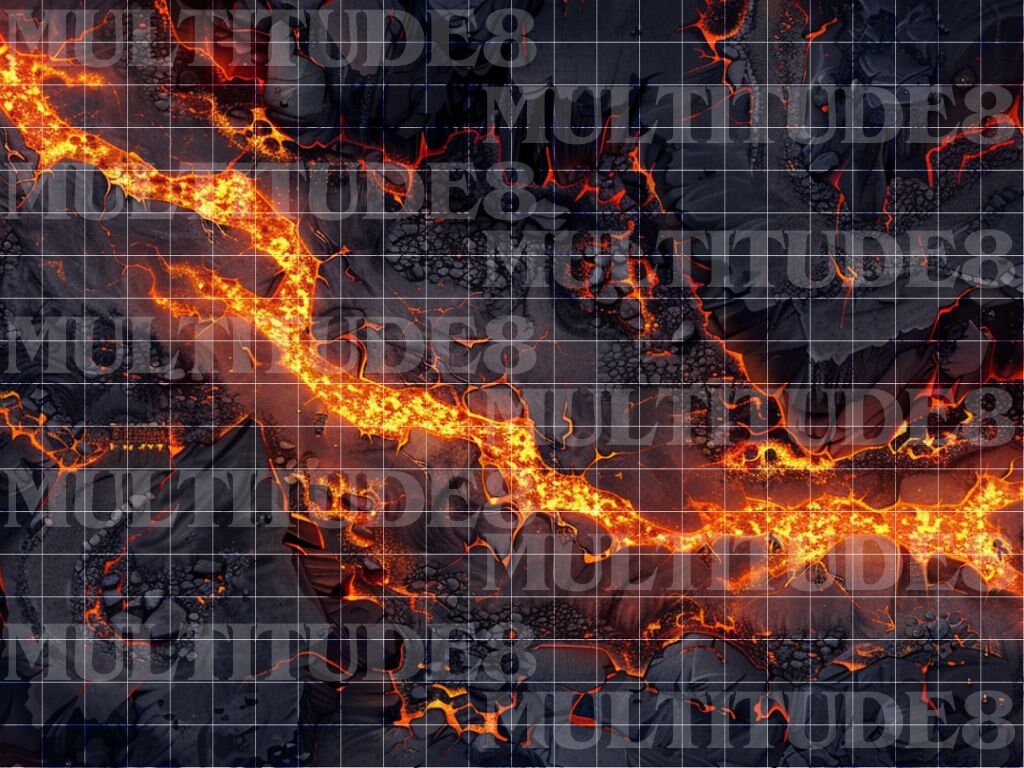 Lava Mountain, Battle Map, Dnd, Dungeons and Dragons,tabletop Simulator ...