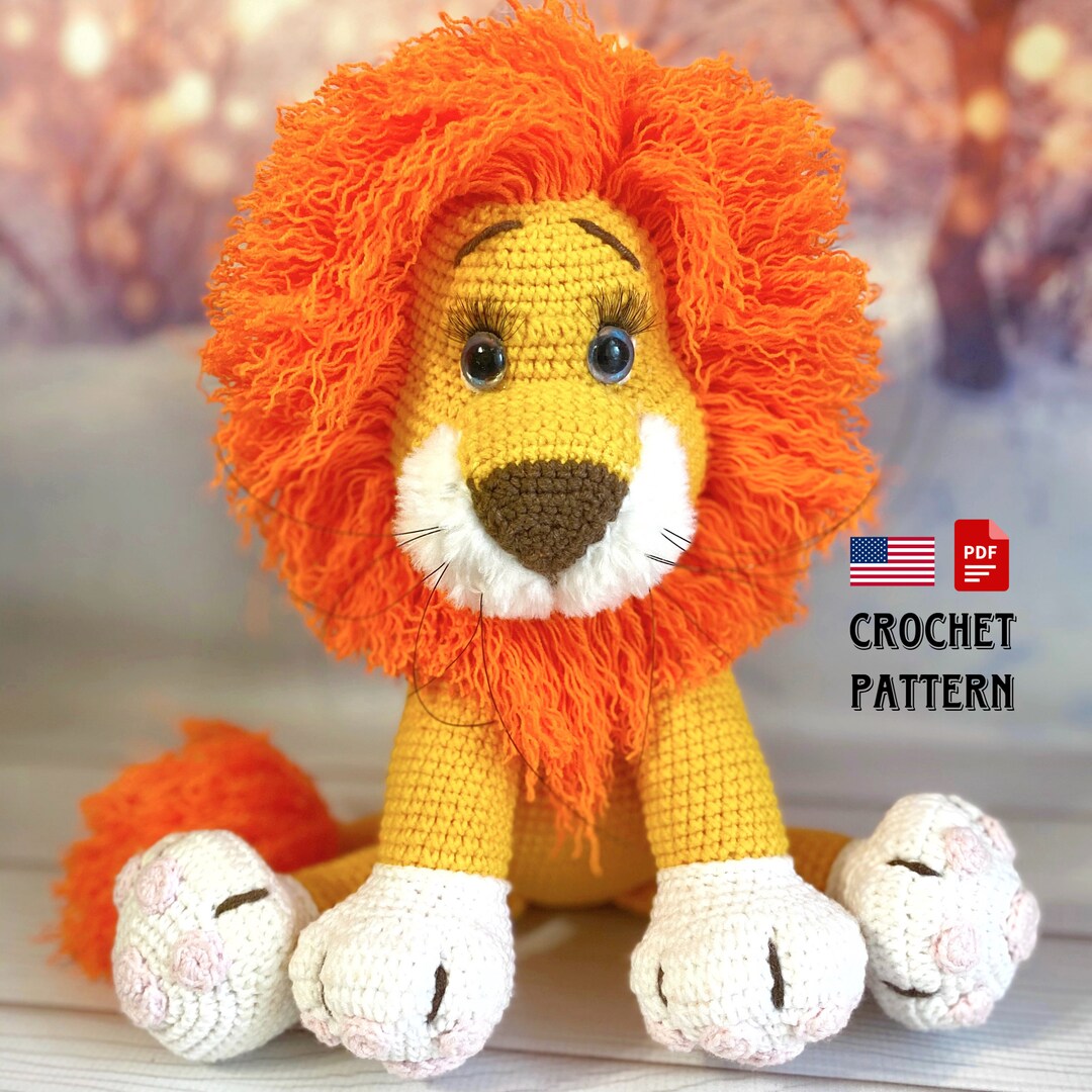 Crochet Llion Pattern – Amigurumi Llion Toy - Crochet Animals - Etsy