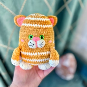 Crochet Squishy Cat Pattern, Amigurumi Snuggler Cat Pattern, Cat ...