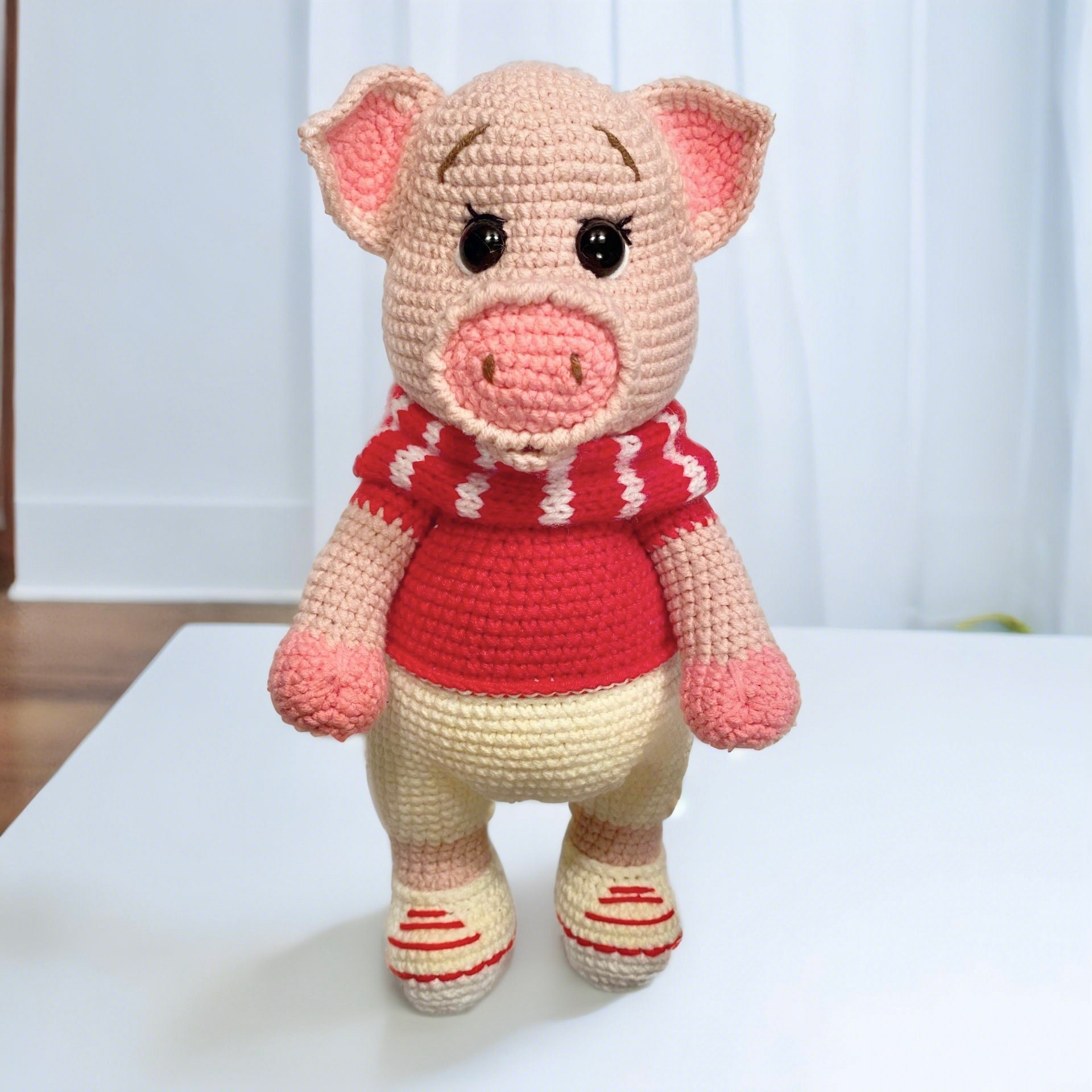 Crochet Pig Pattern, Amigurumi Piggy Pattern, Crochet Animal, English ...