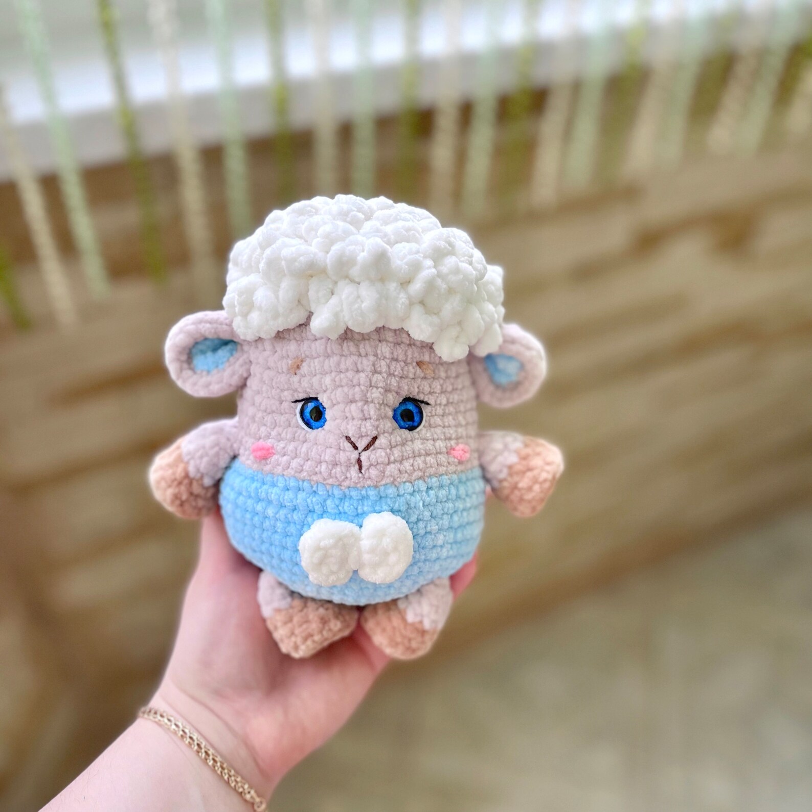 Crochet Plush Lamb Toy Pattern, Amigurumi Easter Lamb Pattern, Crochet ...