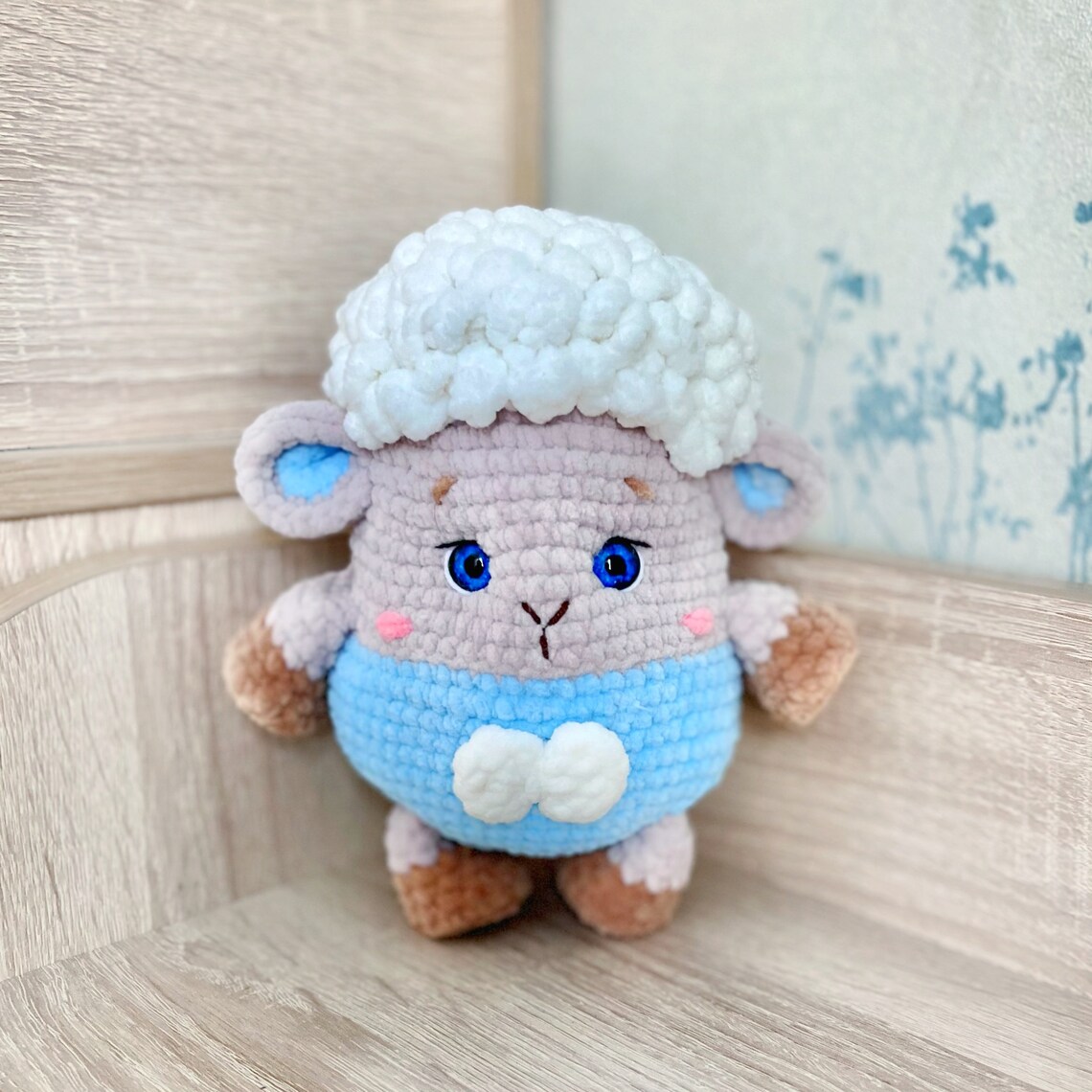 Crochet Plush Lamb Toy Pattern, Amigurumi Easter Lamb Pattern, Crochet ...