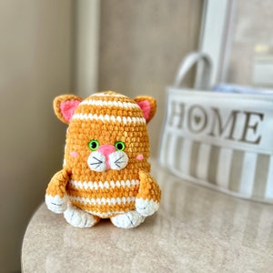 Crochet Squishy Cat Pattern, Amigurumi Snuggler Cat Pattern, Cat ...