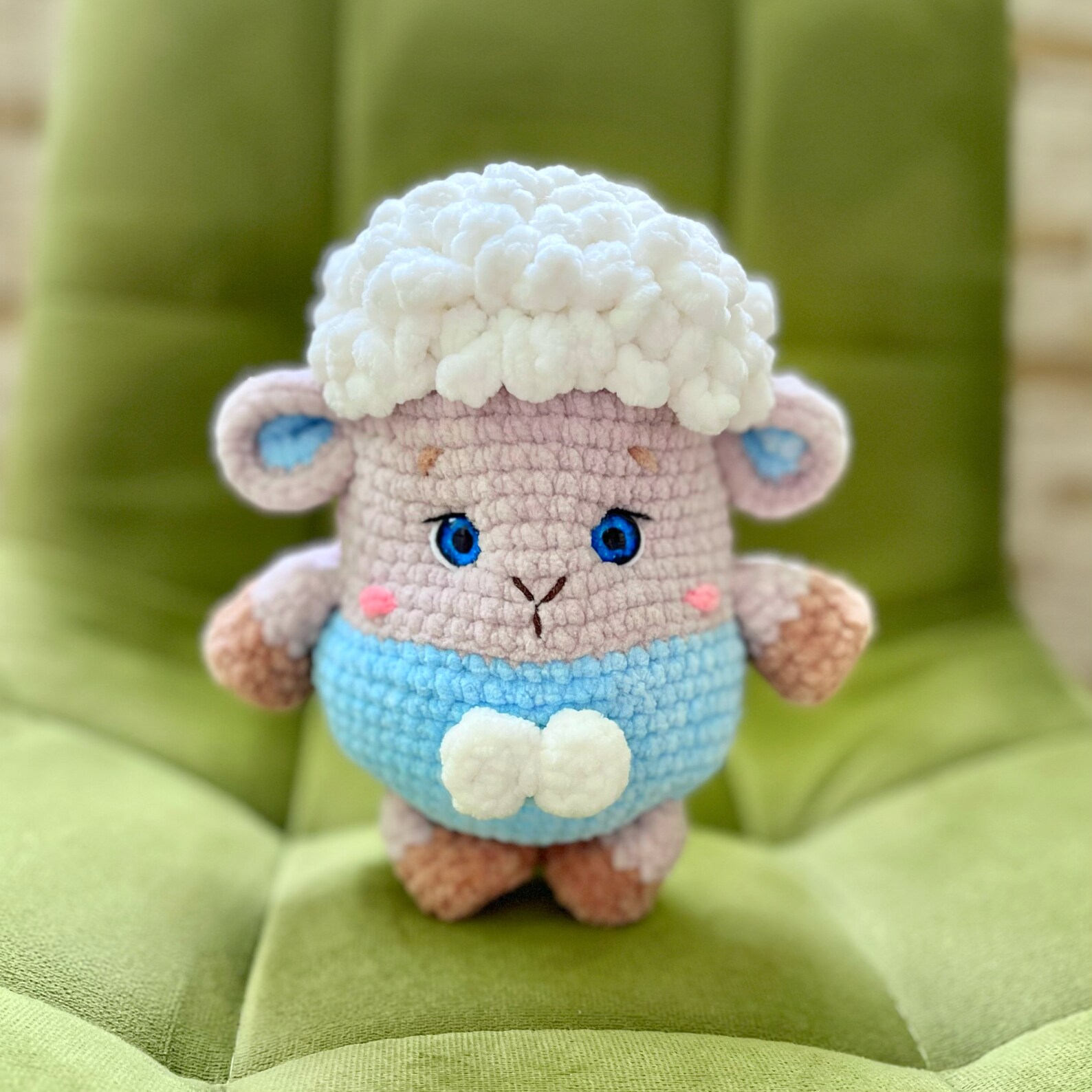 Crochet Plush Lamb Toy Pattern, Amigurumi Easter Lamb Pattern, Crochet ...