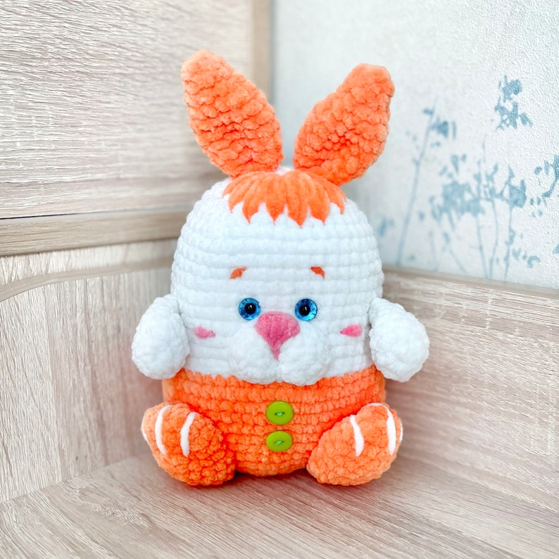 Crochet Plush Bunny Toy Pattern: Amigurumi Easter Rabbit (PDF Pattern ...