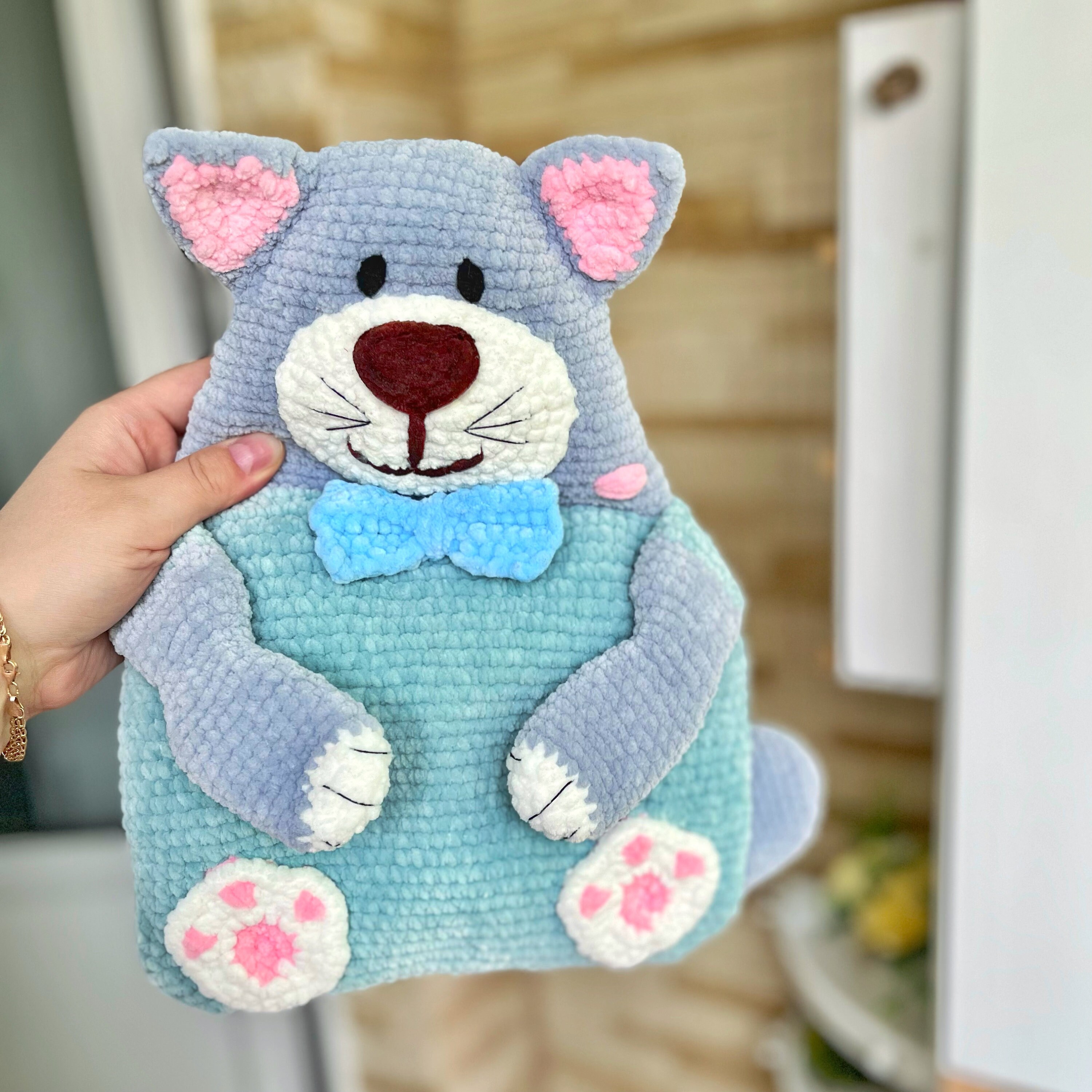 Crochet Snuggler Cat Pattern, Amigurumi Cat Pillow Pattern, Cat Pattern ...