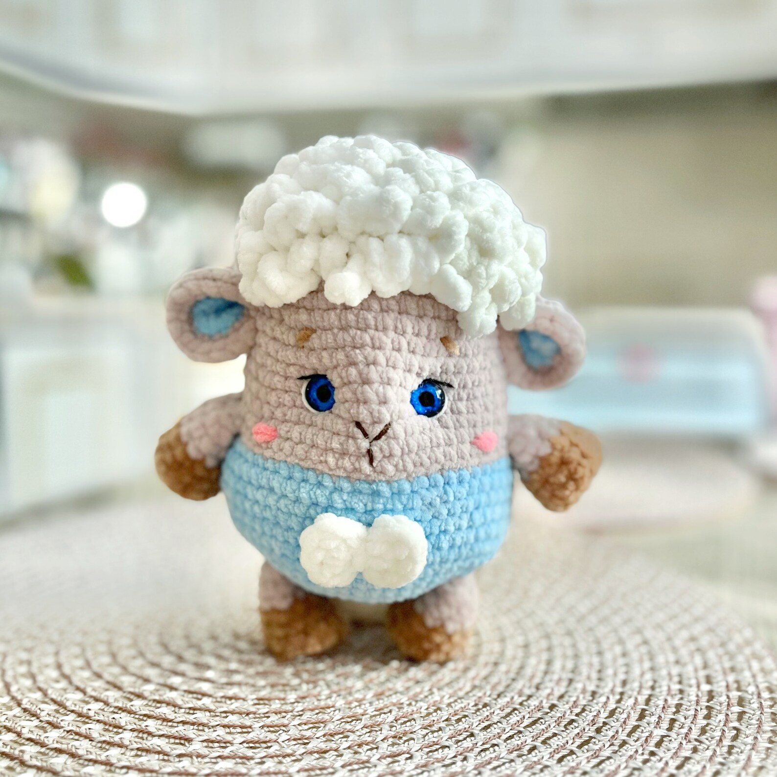 Crochet Plush Lamb Toy Pattern, Amigurumi Easter Lamb Pattern, Crochet ...