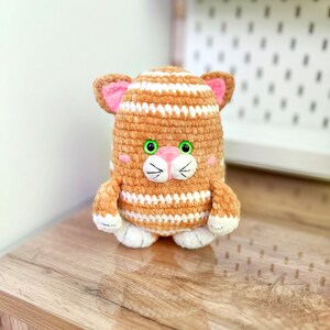 Crochet Squishy Cat Pattern, Amigurumi Snuggler Cat Pattern, Cat ...