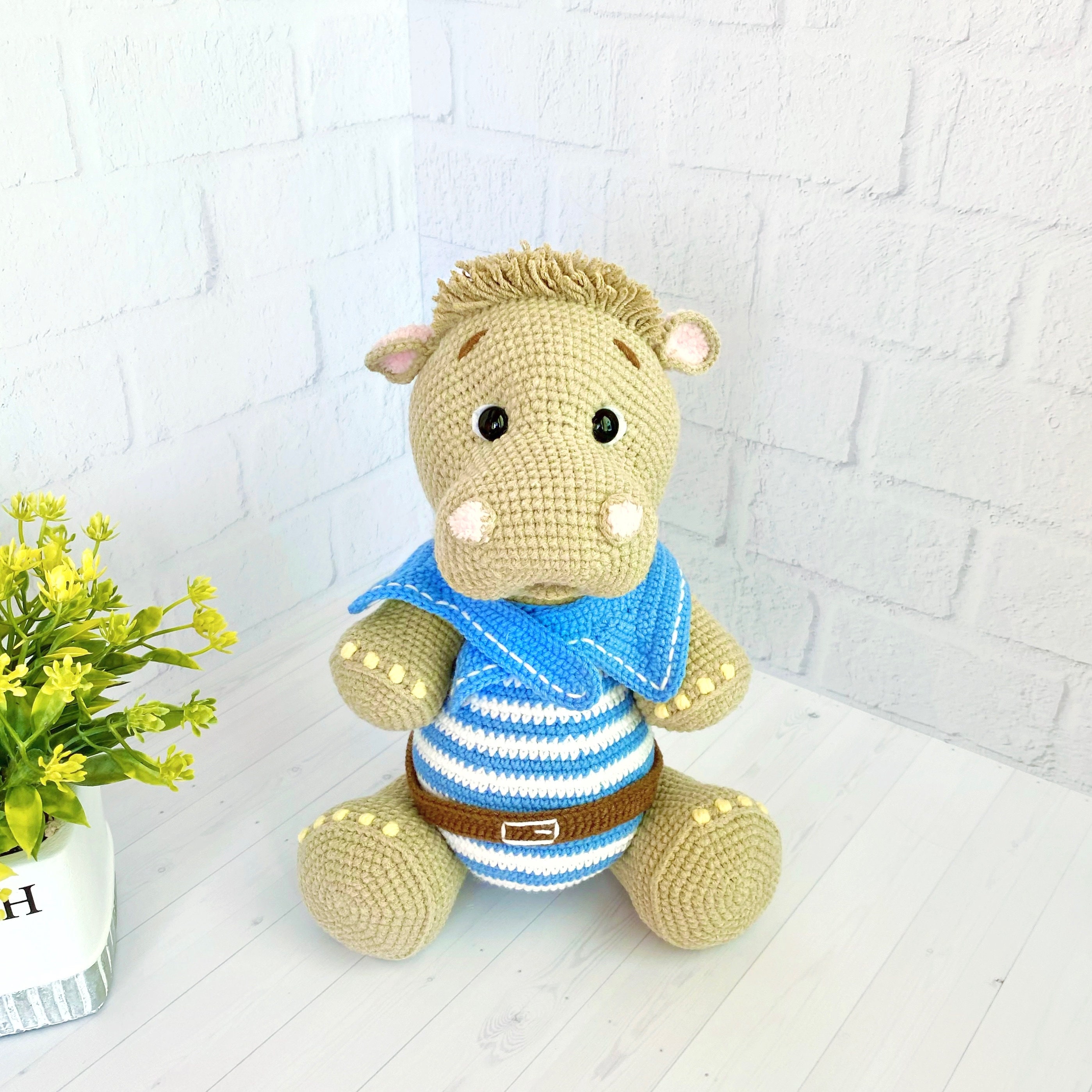 Crochet Hippo Pattern Amigurumi Hippo Pattern Crocheted Lovely Pattern ...