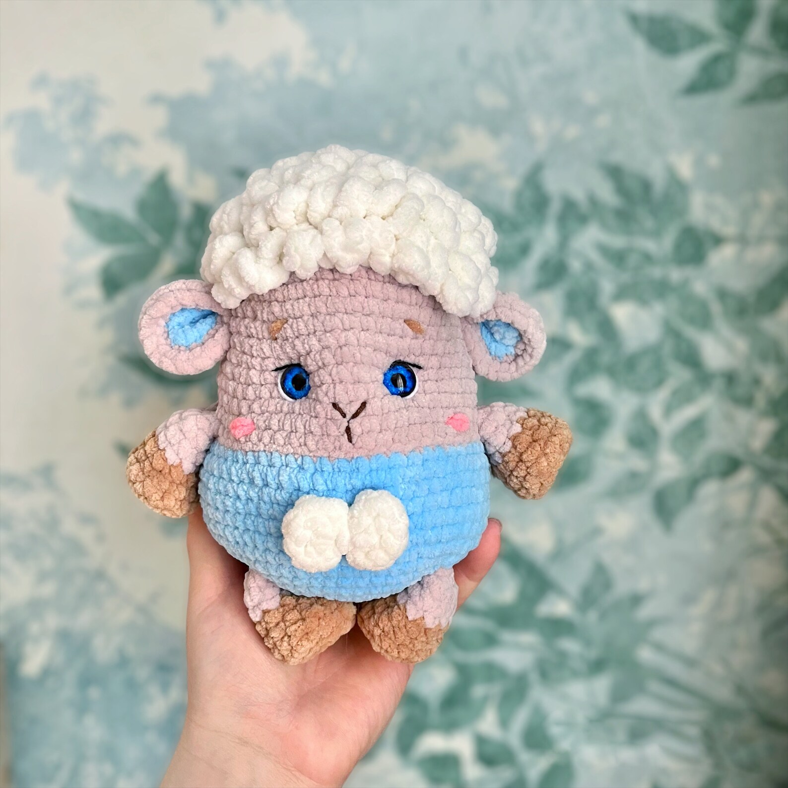 Crochet Plush Lamb Toy Pattern, Amigurumi Easter Lamb Pattern, Crochet ...