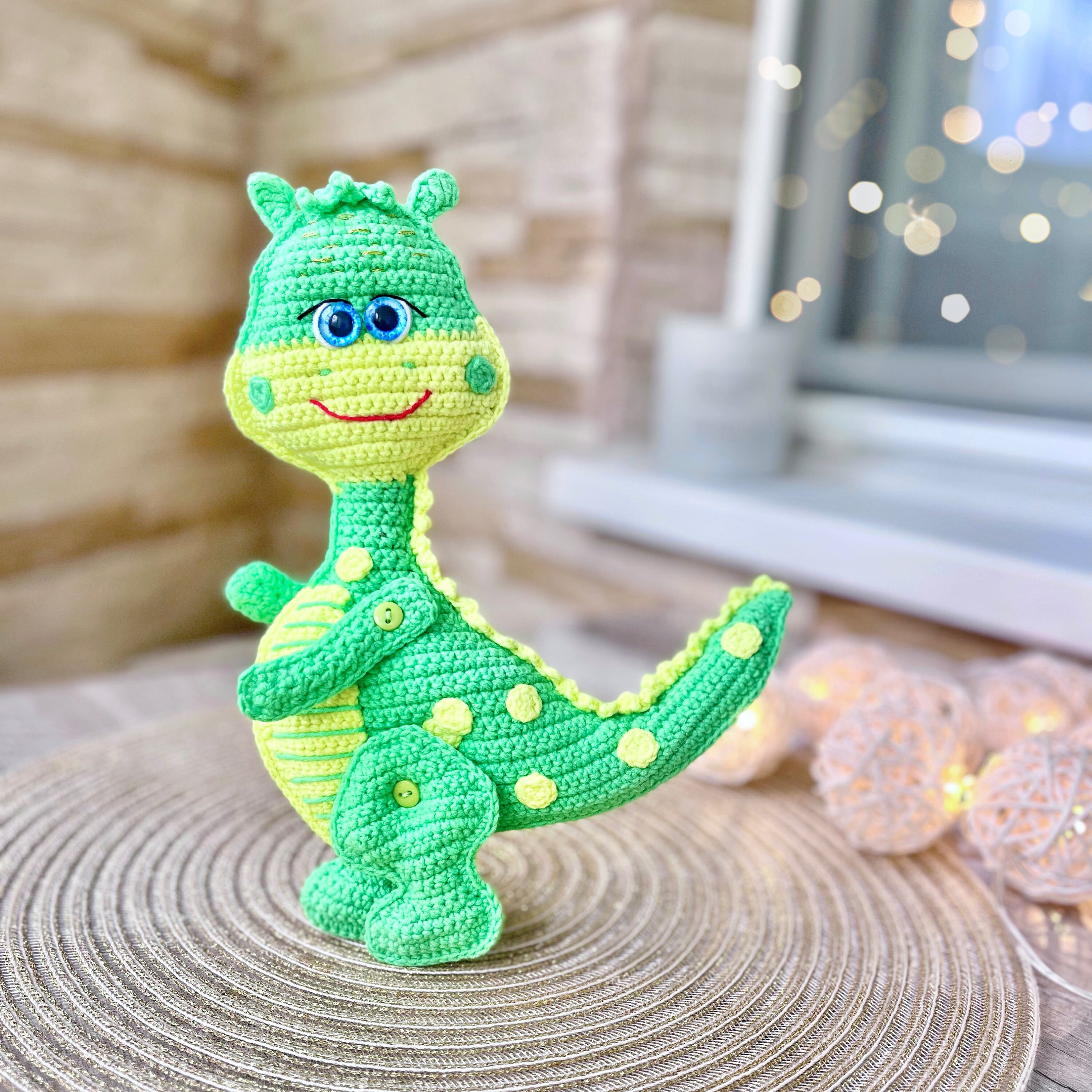 Crochet Snuggler Dinosaur Pattern Amigurumi Dinosaur Toy Crochet Rag ...