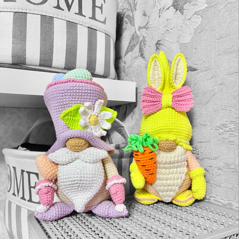 Easter Gnomes Crochet Patterns, Amigurumi Easter Eggs Pattern, Crochet ...