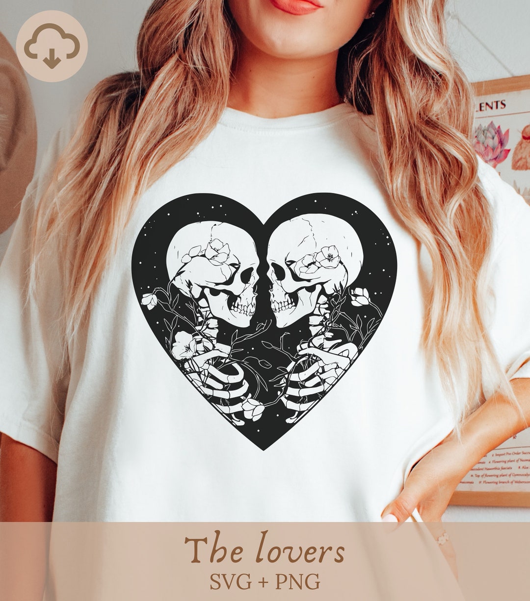 Lovers Tarot Svg, Skull Lovers Svg, Skeleton Lovers Svg, Skull Heart ...